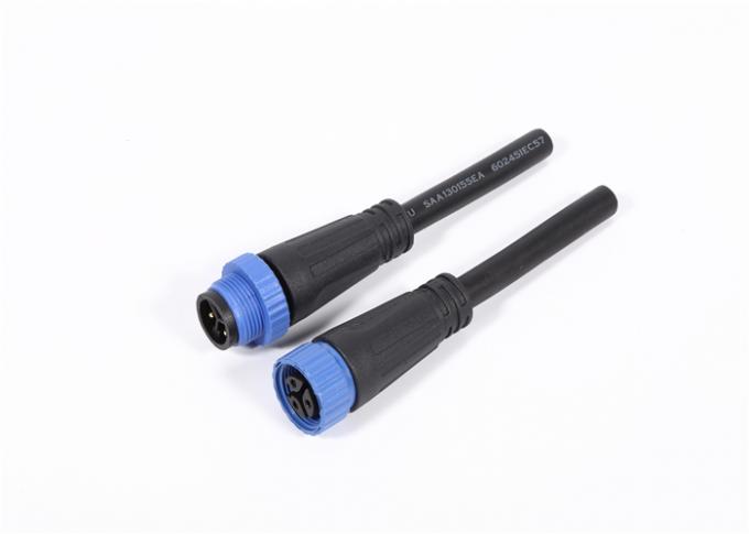 Outdoor Plastic Weather Proof Plug Connector Male Female 3 Pin LED ...
