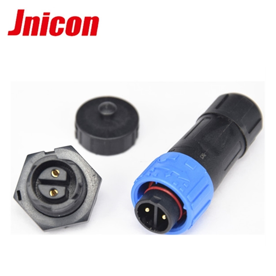 Push Locking Waterproof Panel Mount Connector , IP68 2 Pin Panel Mount ...
