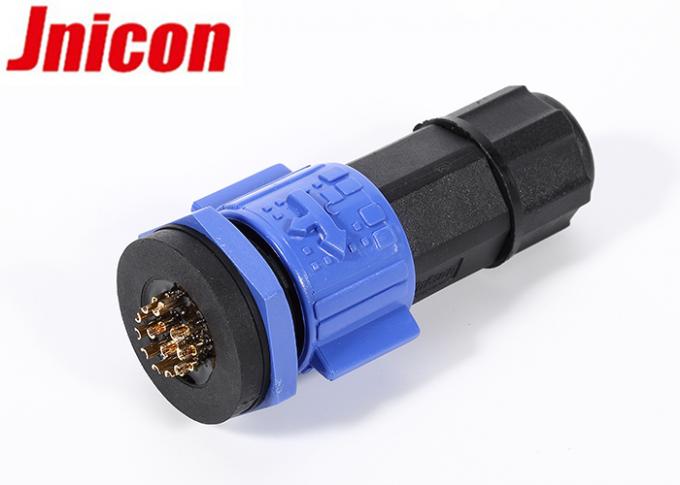 Panel Type Waterproof Data Connector IP67 5A 12 Pin Male Female Plug ...