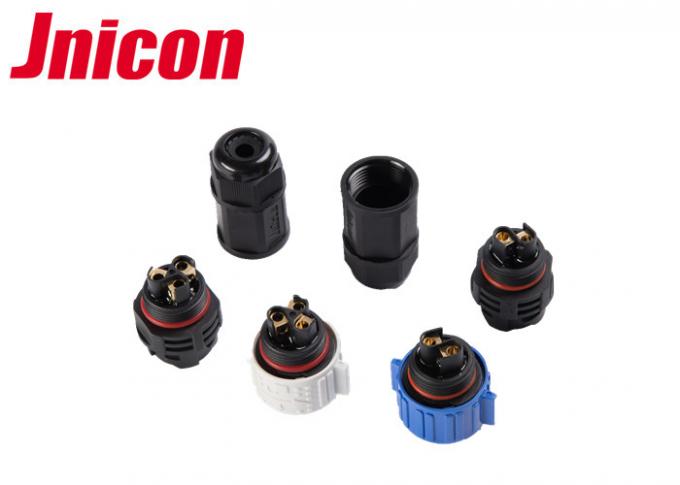 Jnicon IP67 Waterproof Connector , Dustproof IP67 2 Pin Connector Male ...