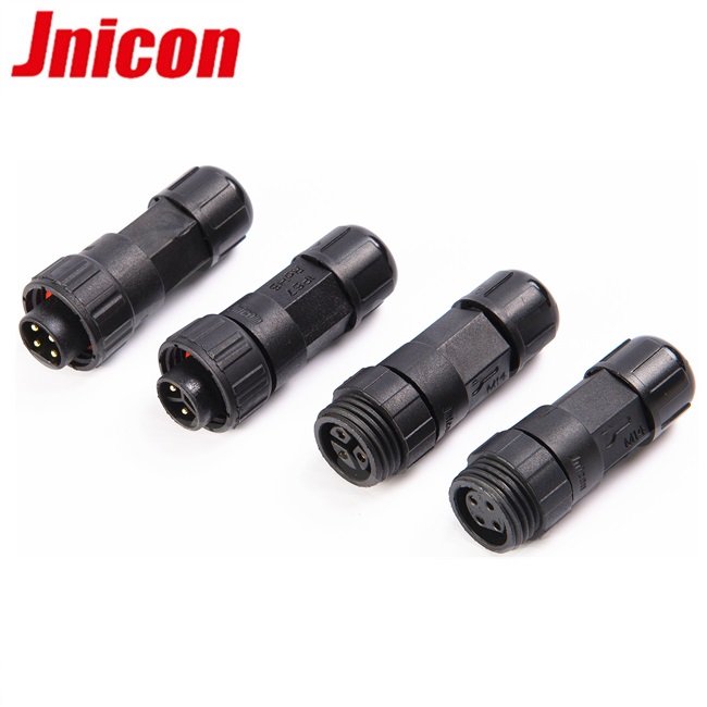 Panel Mount 3 Pin Waterproof Aviation Connector IP68 M16 Plastic Round Type
