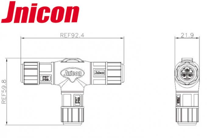 Three Way 2 Wire Waterproof Quick Disconnect Wire Connectors For ...