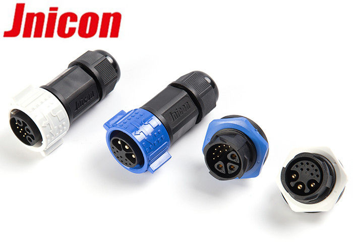 Panel Mount Electrical Round Multi Pin Connectors 3 Pin Power And 9 Pin ...