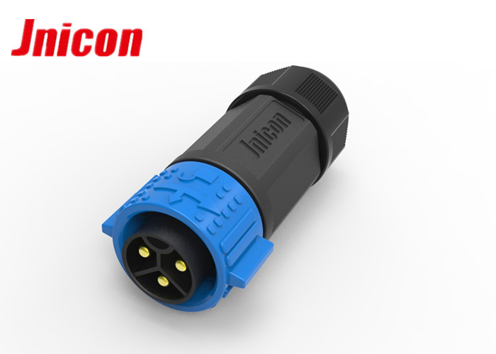 Male Female Waterproof Circular Connectors 3 Pin Flexible End Seal Design