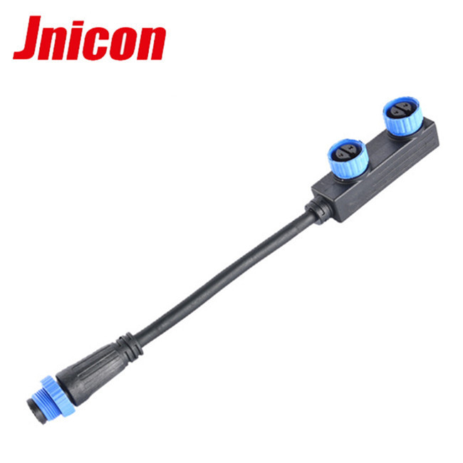 F Shape Waterproof LED Connectors LED Strips Overmolding Screw Locking Type