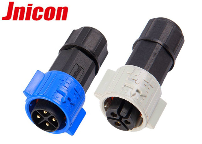 Electrical Waterproof Circular Connectors , 3 Pin 4 Pin Round Connector ...