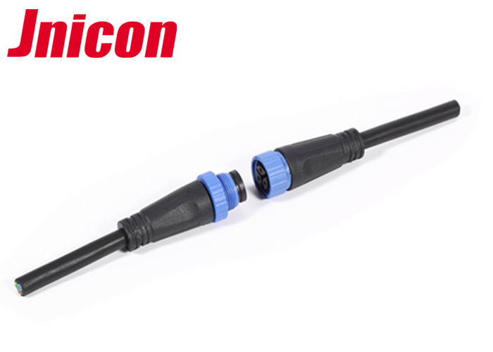 3 Poles Male Female Waterproof Circular Connectors Overmolded With Cable