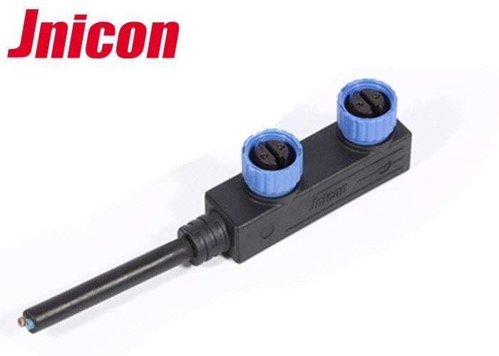 Outdoor IP68 Waterproof Power Cable Connector F Shape LED Lighting ...