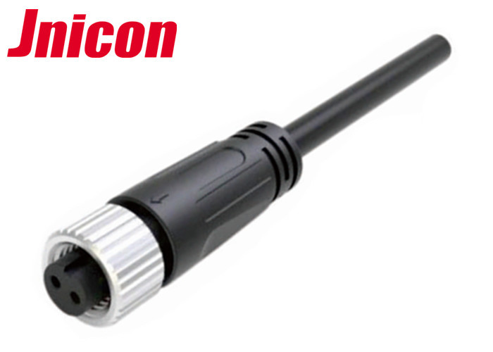 Mini Screw Type IP68 Plug And Socket 2 Pin For Mental Low Current Lighting